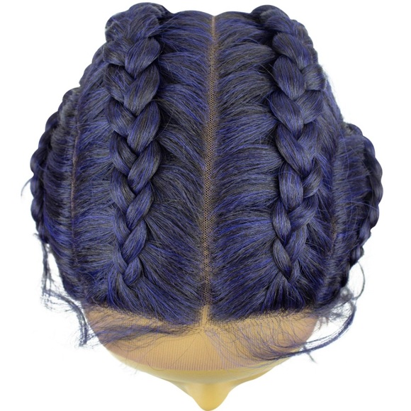 Double Dutch Box Braids | Accessories | 4 Cornrow Braids 36 Lace Front ...